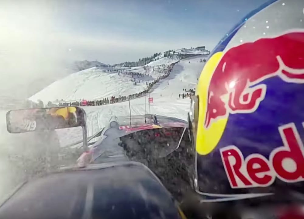 Watch This Crazy Formula 1 Driver Race Down a Ski Slope - Maxim