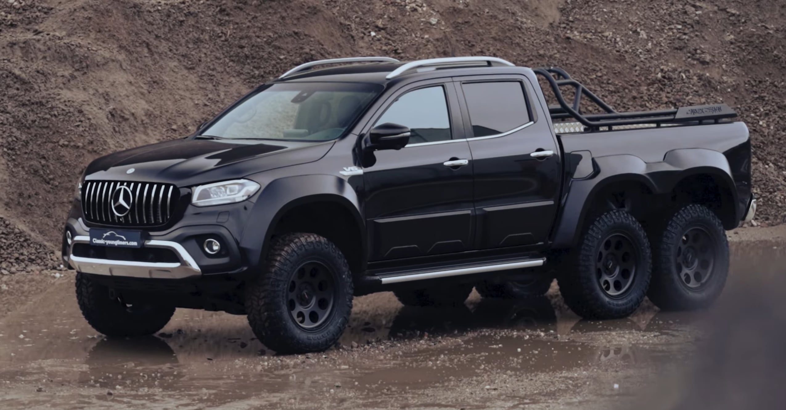 Watch This Insane Mercedes X-Class 6-Wheeler Own The Outdoors - Maxim
