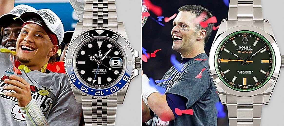 The Best Rolexes Worn By Tom Brady, Patrick Mahomes and Other Super ...