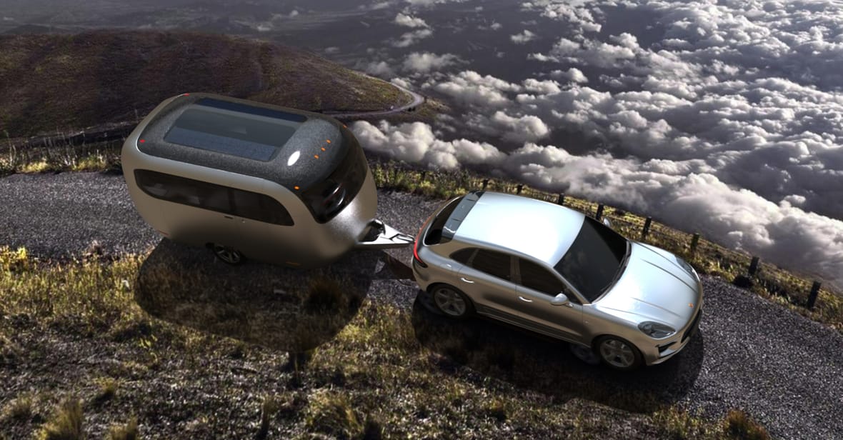 Porsche And Airstream Team Up For Garageable Travel Trailer Maxim