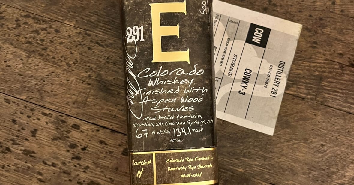 Spirit Of The Week: Distillery 291 Experimental Batch #14 - Maxim