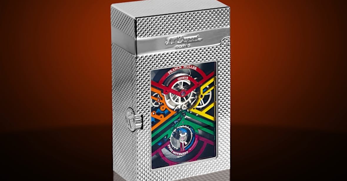 This Ultra Luxe Lighter From St Dupont And Franck Muller Doubles As A Skeleton Watch Maxim