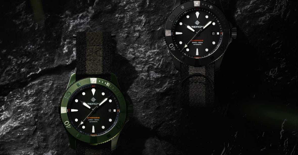 Bremont Launches Supermarine Ceramic Watches In Tactical Black & Jungle ...
