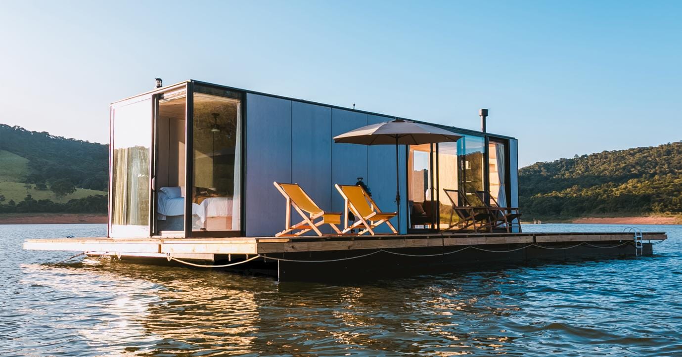 Live Off the Grid On Water In This Floating Cabin - Maxim