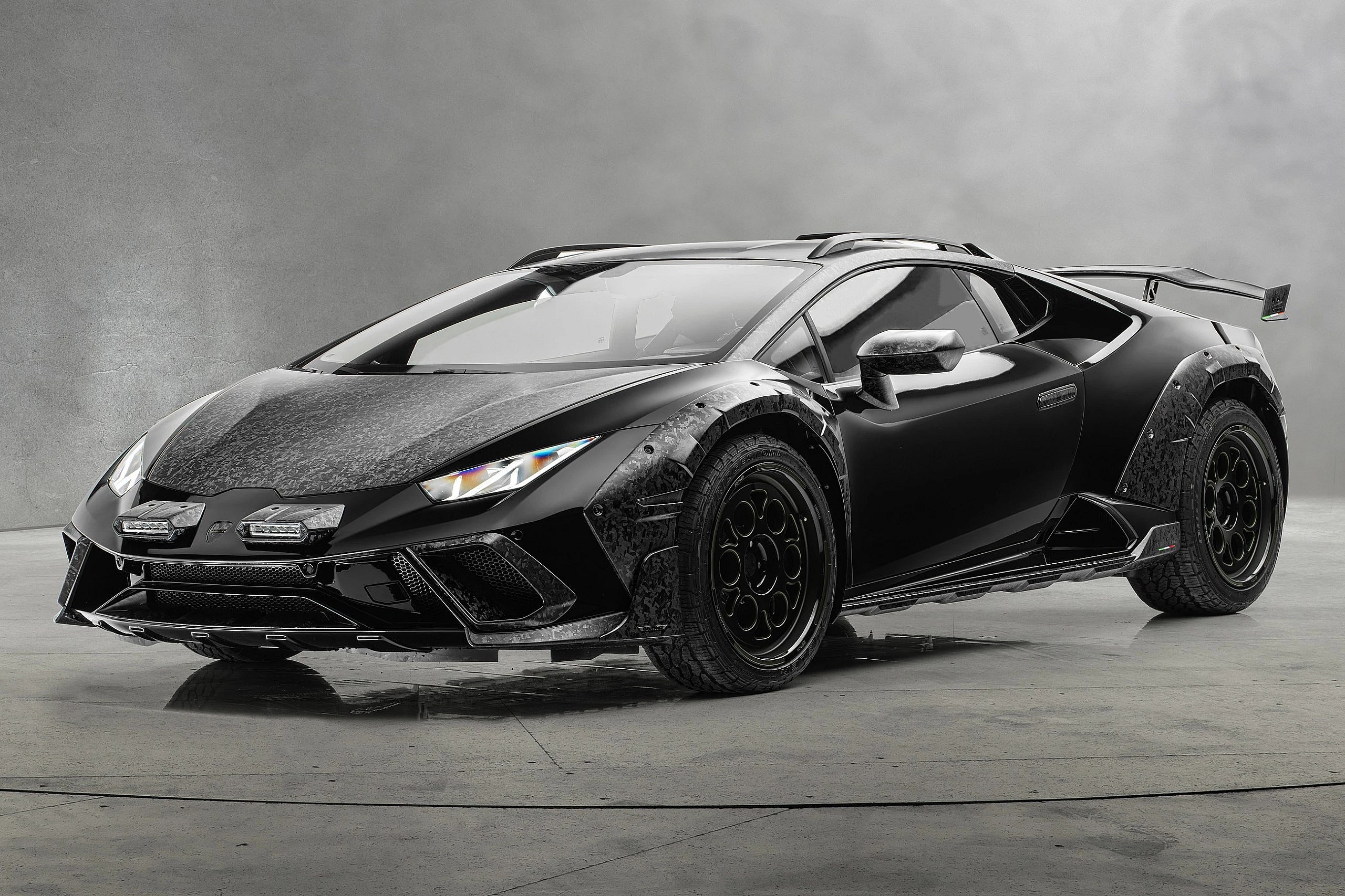 black lamborghini