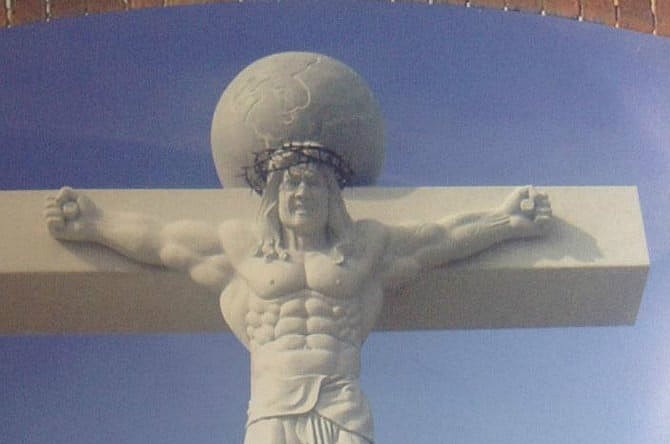This Extremely Jacked Jesus Statue Is the Only Fitness Inspiration I ...