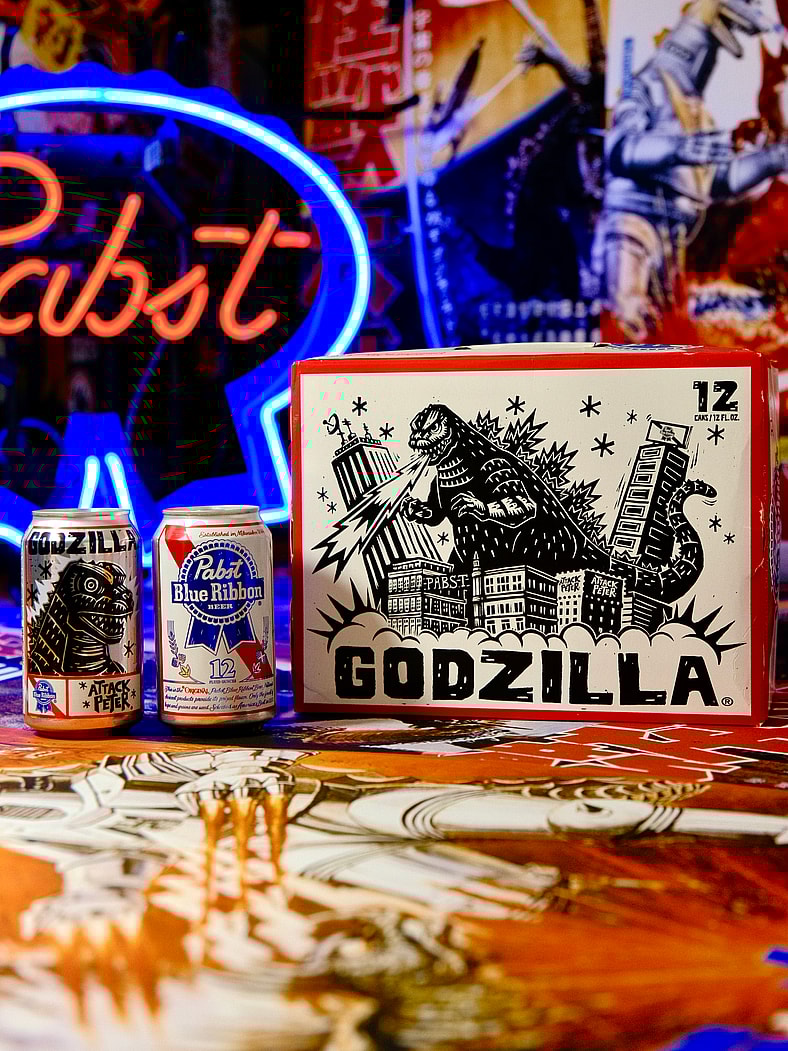Pabst Blue Ribbon Celebrates Godzilla’s 70th Birthday With Limited ...