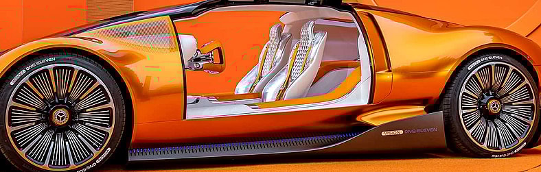mercedes prototype orange