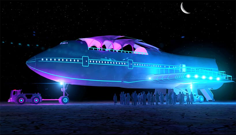This Insane 747-Turned-Art Installation Just Touched Down at Burning ...