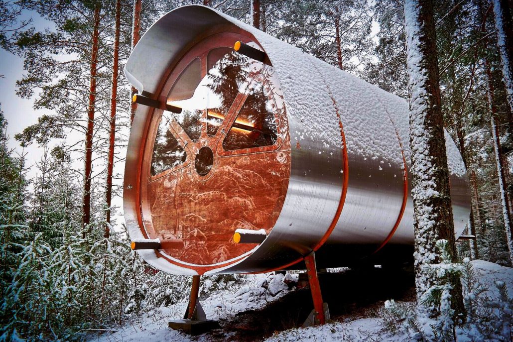 Stunning Aluminum 'Fuselage' Cabins Can Be Set Up Literally Anywhere in ...