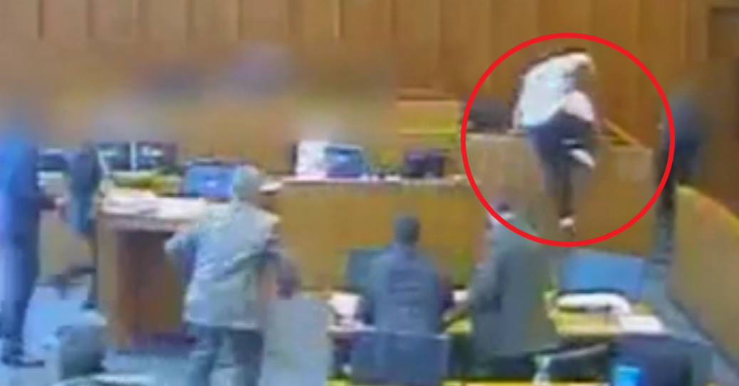 Watch the Dramatic Moment a Gang Member Is Shot Dead in Court After ...