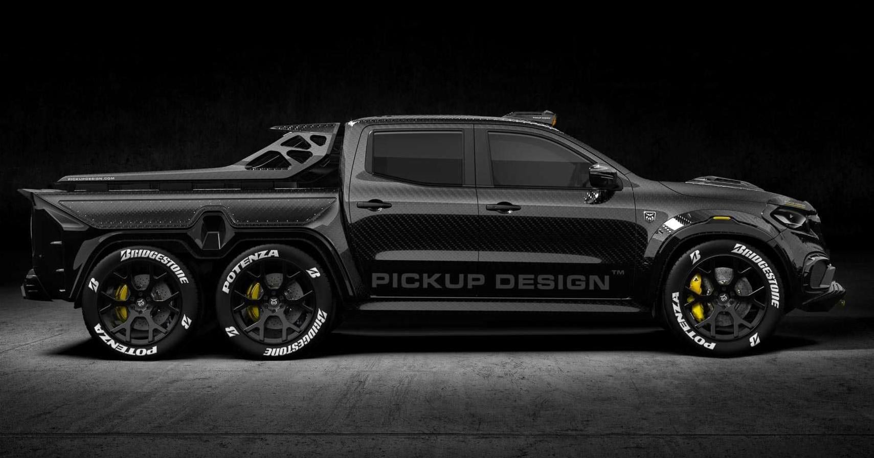 The Mercedes-Benz 'Monster X' Is A 6x6 Carbon Fiber Pickup Truck - Maxim