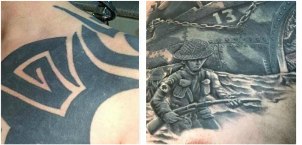 See How This Cheesy Tribal Tattoo Was Transformed Into An Amazing WWII ...
