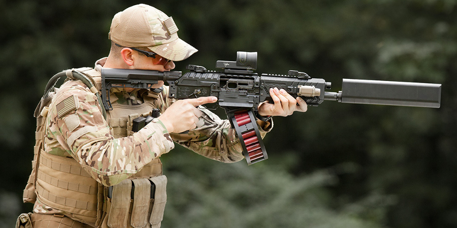 Watch the World's Fastest Shotgun Spit Out 30 Rounds in 8 Seconds - Maxim