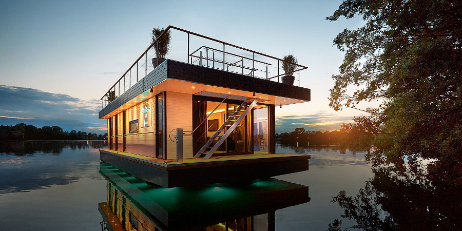 This Insanely Extravagant Floating Home Is Like a Penthouse on Water ...