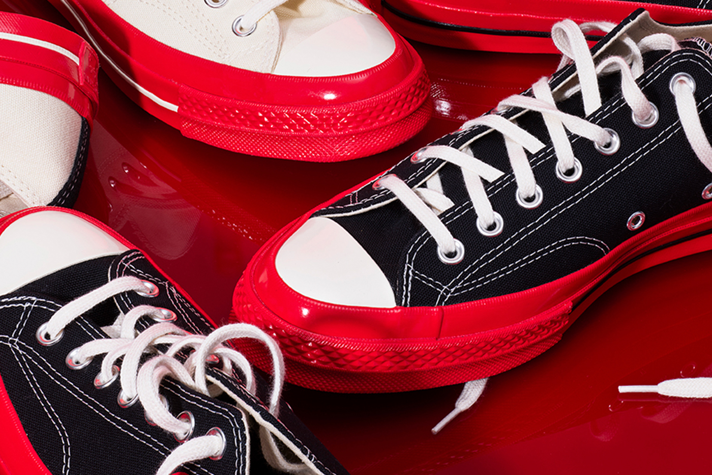 Converse & Comme Des Garcons Collab For Red-Hot Chuck 70s - Maxim