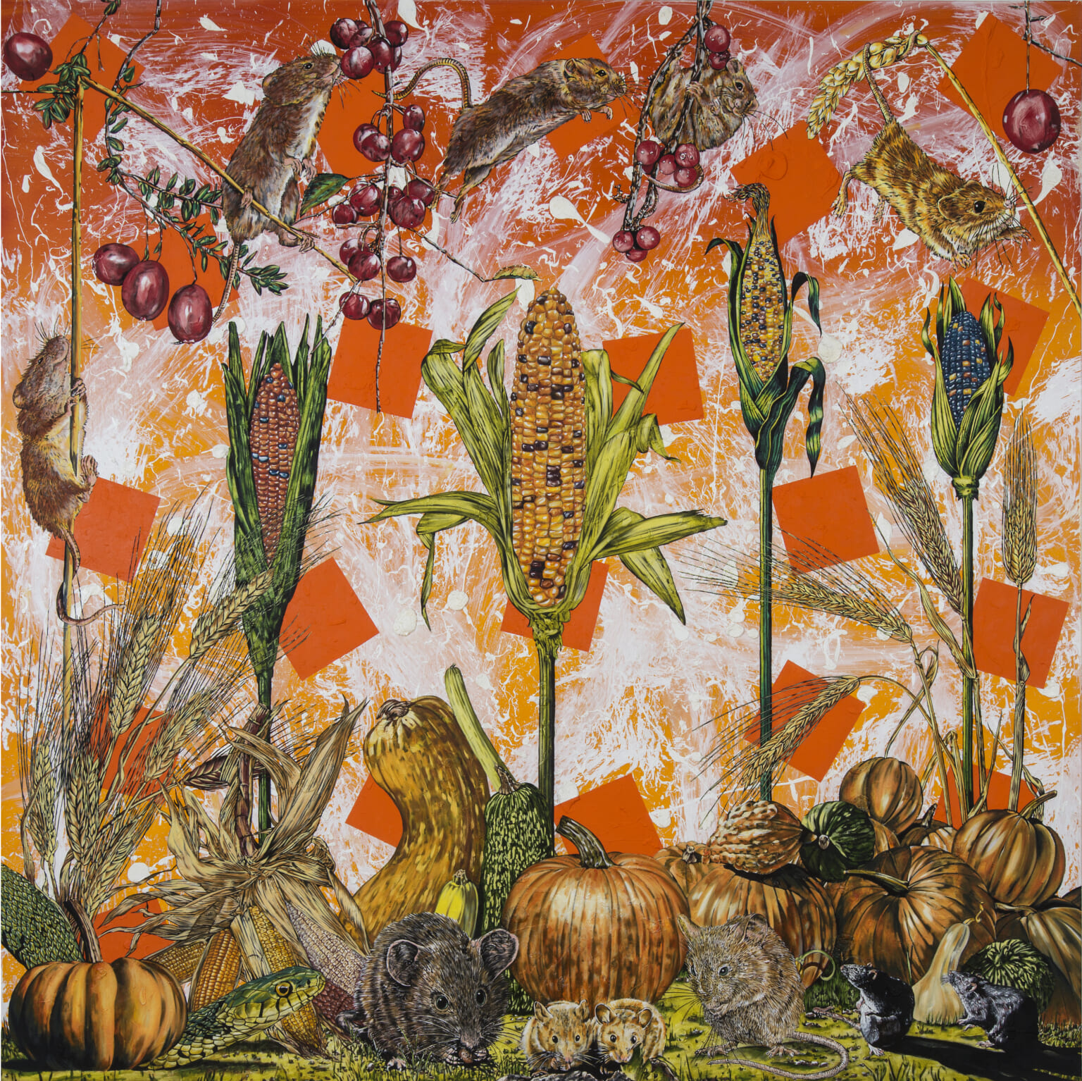 Naturalist Painter John Newsom Blends Stunning Wildlife With Abstract ...