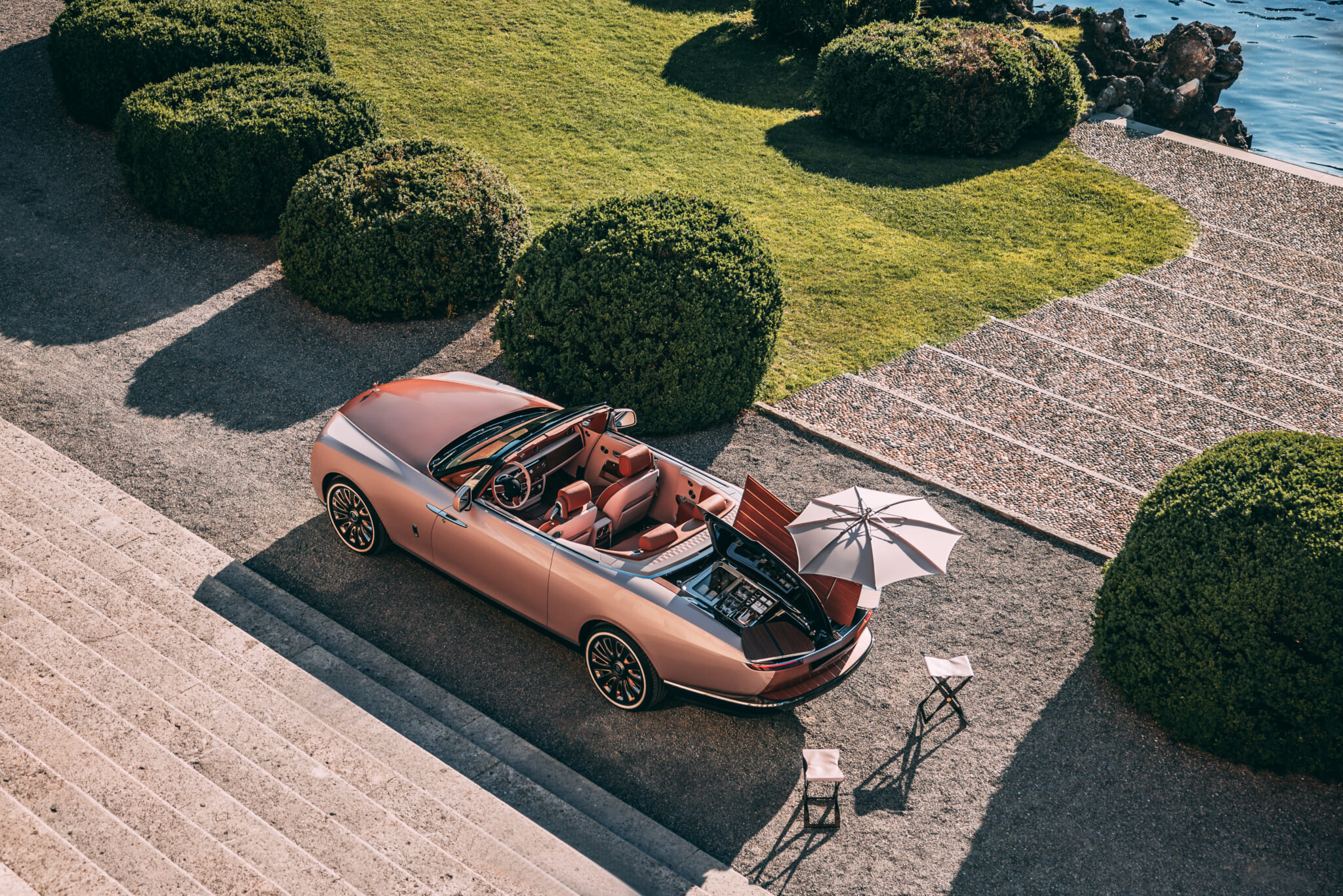 This Custom Rolls-Royce Boat Tail Boasts A Dining Suite, Pearl Custom ...