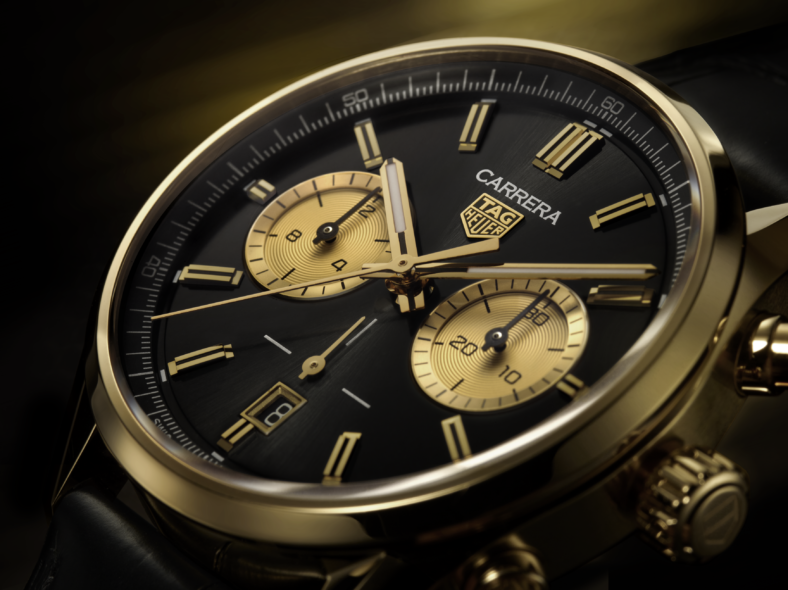 Tag Heuer Unveils Black And Gold Version Of Carrera Driving Watch Maxim