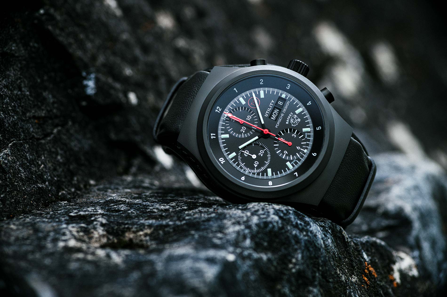 Porsche Design's Chronograph 1 Utility Watch Gets Titanium Carbide ...