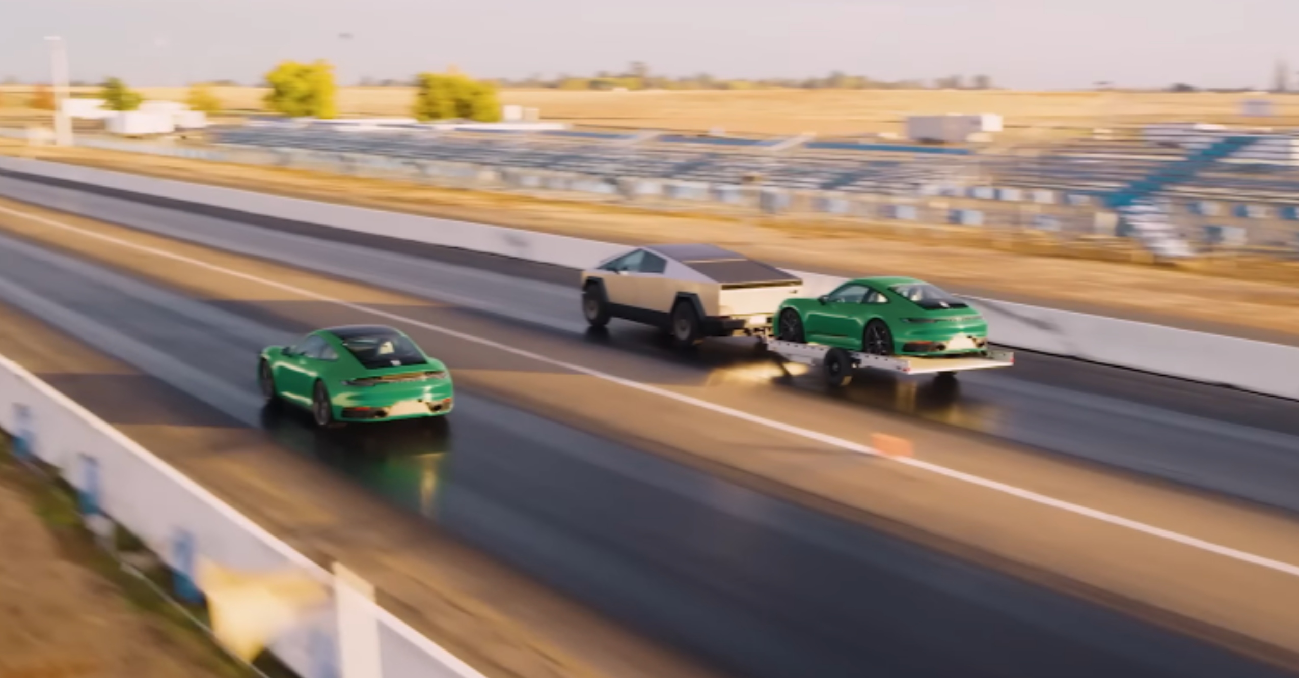 Watch Tesla’s Cybertruck Beat A Porsche 911—While Towing Another 911 ...