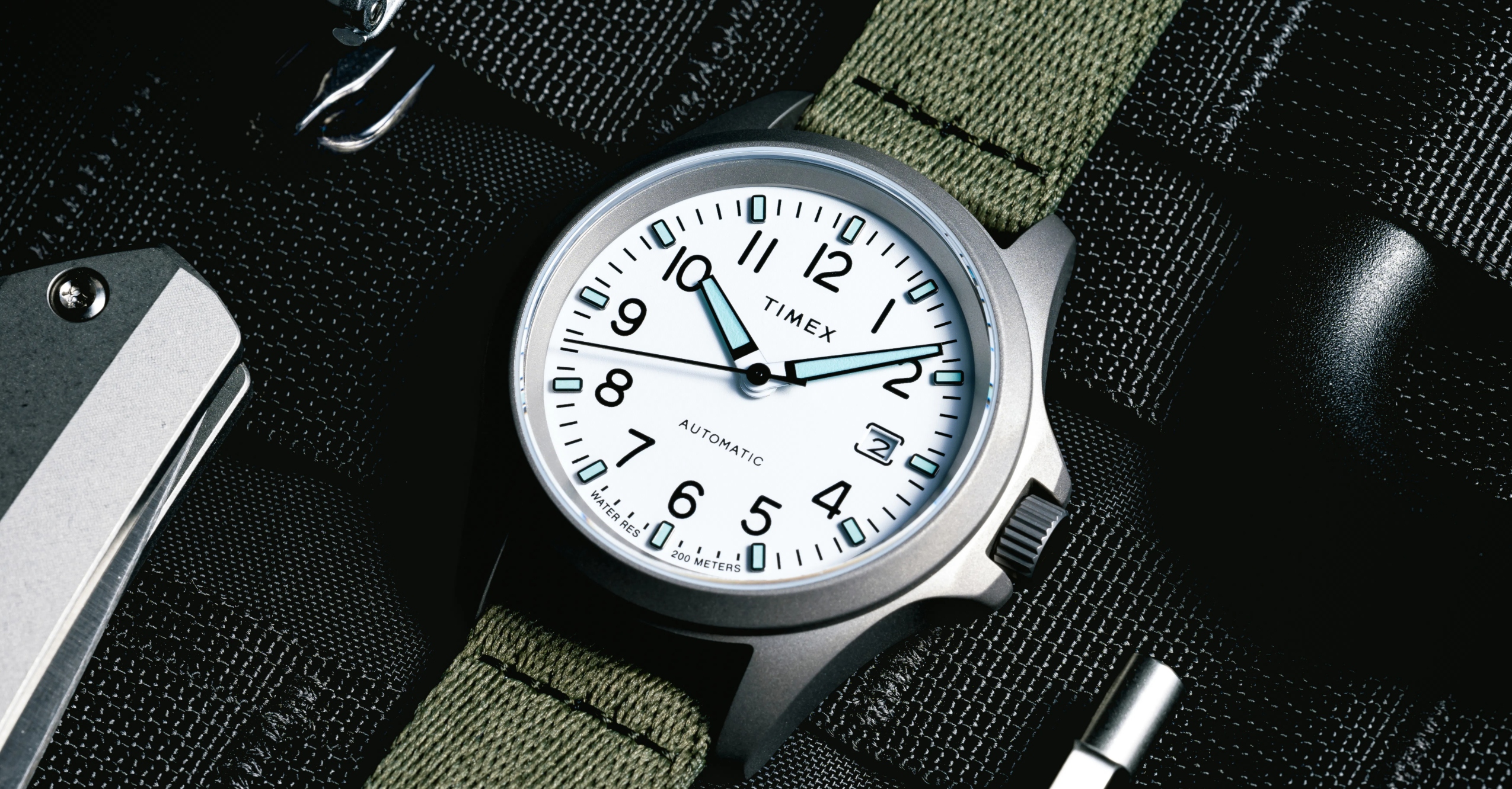 Huckberry x Timex Launch Tough Titanium Automatic Field Watch - Maxim