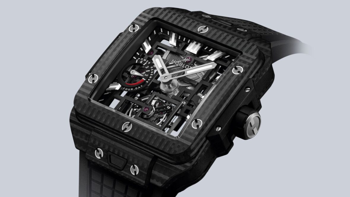 Hublot's New Square Bang Tourbillon Is The First To Feature A 3D Carbon ...